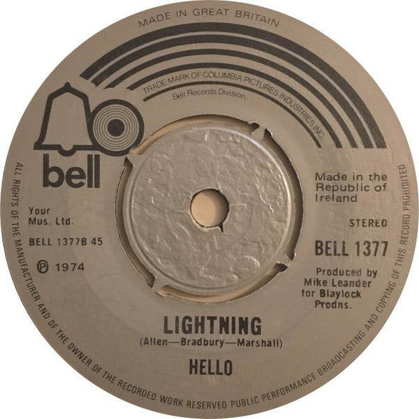 Buy Hello : Tell Him (7", Single) – The R.A.G.E.