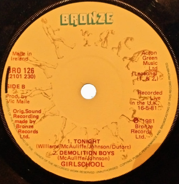 Buy Girlschool : C'mon Let's Go (7", Single) – The R.A.G.E.